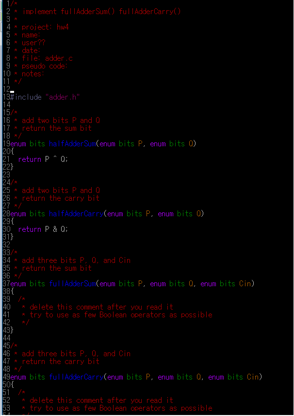 Solved 1 Half Adder and Full Adder In digital circuits, the | Chegg.com