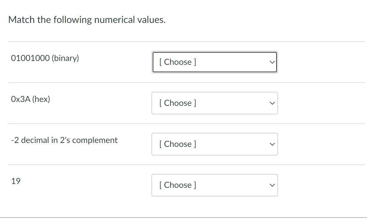 Solved Options are: 10000010, A0A0, 23(octal), | Chegg.com