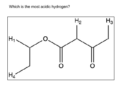 Solved Which is the most acidic hydrogen? | Chegg.com