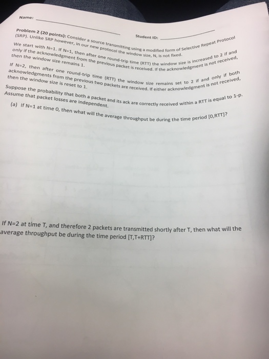 Solved Name: Problem 2 (20 points): Consider a source | Chegg.com
