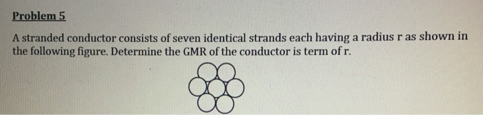 Solved A stranded conductor consists of seven identical | Chegg.com