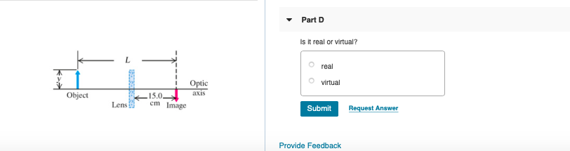 Solved PartA (Figure 1) shows an object and its image formed | Chegg.com