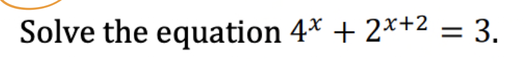 Solved Solve the equation 4x+2x+2=3 | Chegg.com