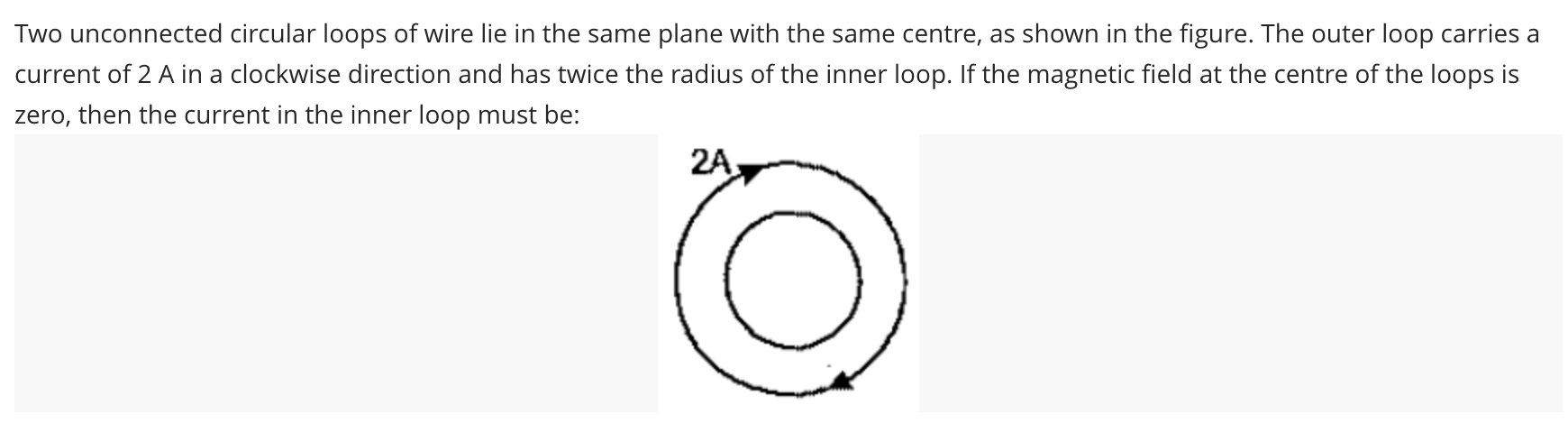 Solved Two unconnected circular loops of wire lie in the | Chegg.com