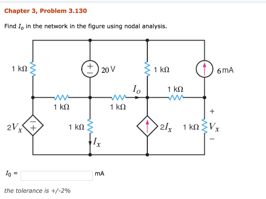 Solved Find Io in the network in the figure using nodal | Chegg.com
