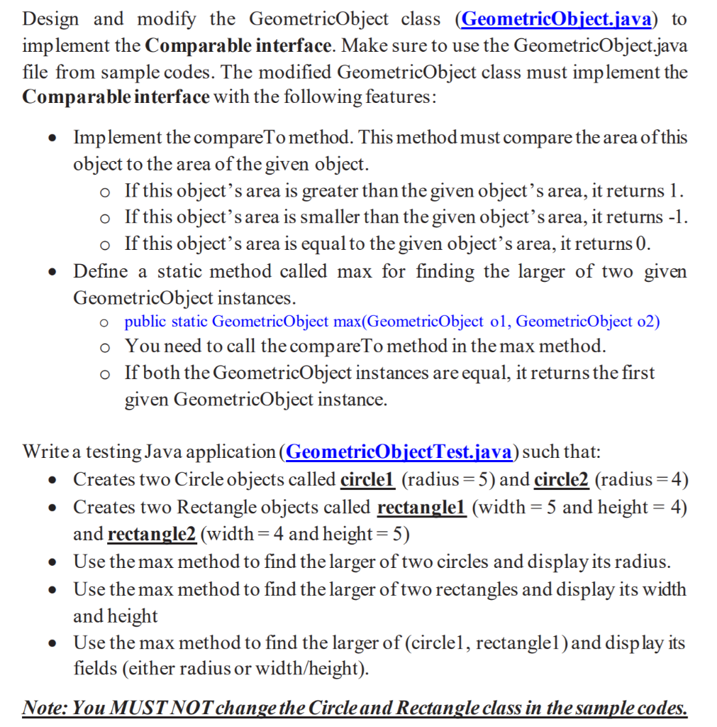 Solved PLEASE ANSWER THE NELOW IN JAVA, THANK | Chegg.com