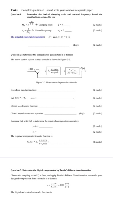 Solved PART 2: Design a digital controller for the DC motor | Chegg.com