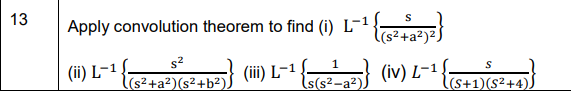 Solved 13 ﻿Apply convolution theorem to find | Chegg.com