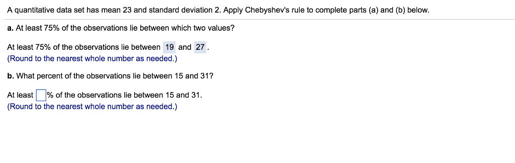 Solved A Quantitative Data Set Has Mean 23 And Standard
