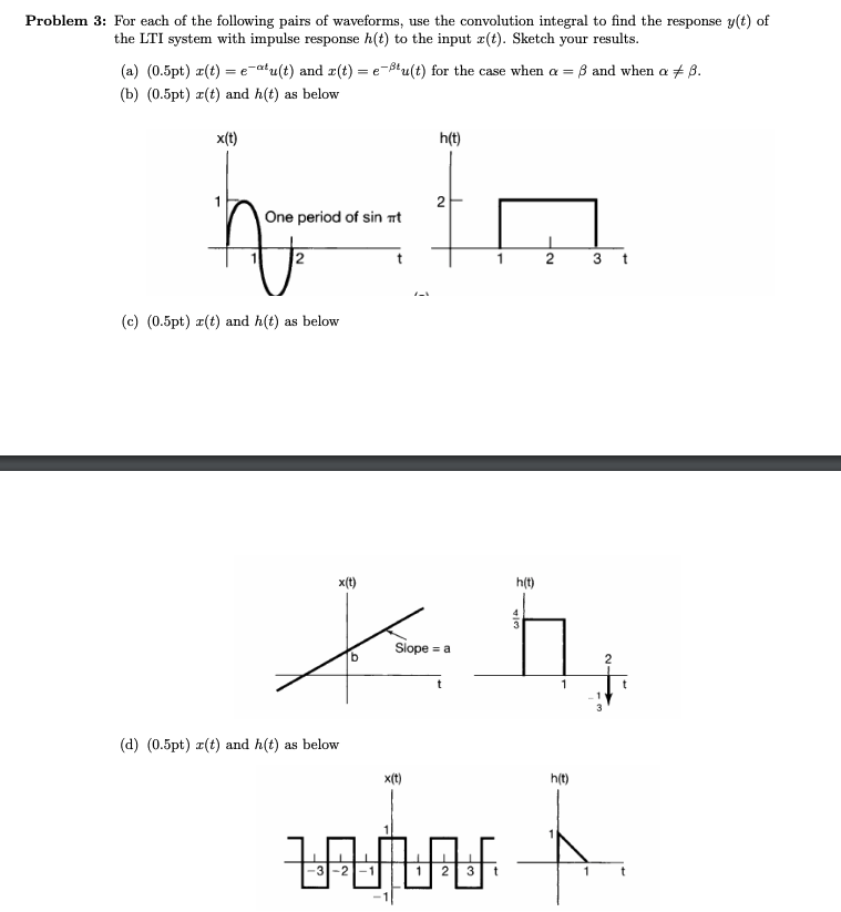 Solved Problem 3: For each of the following pairs of | Chegg.com
