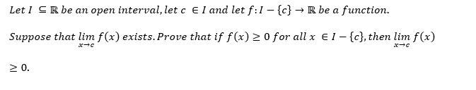 Solved Let I⊆R be an open interval, let c∈I and let | Chegg.com