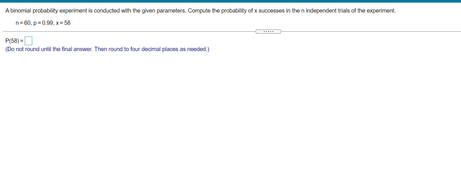 solved-a-binomial-probability-experiment-is-conducted-with-chegg