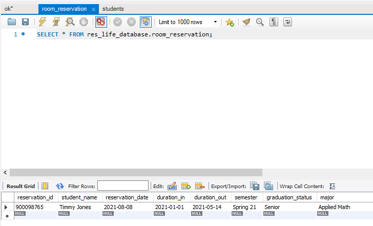Solved I wrote this code for two different tables. Table | Chegg.com