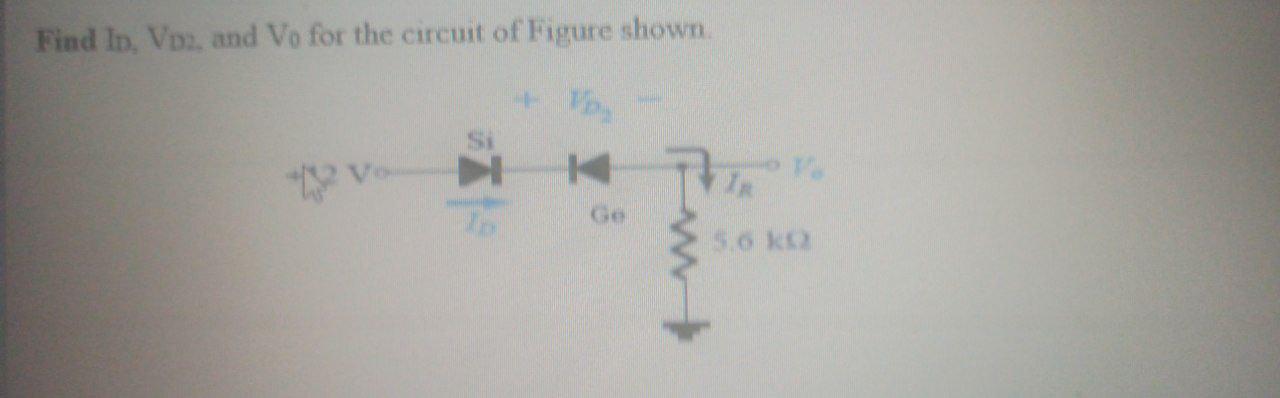 Solved Find In. Vps, and Vo for the circuit of Figure shown | Chegg.com