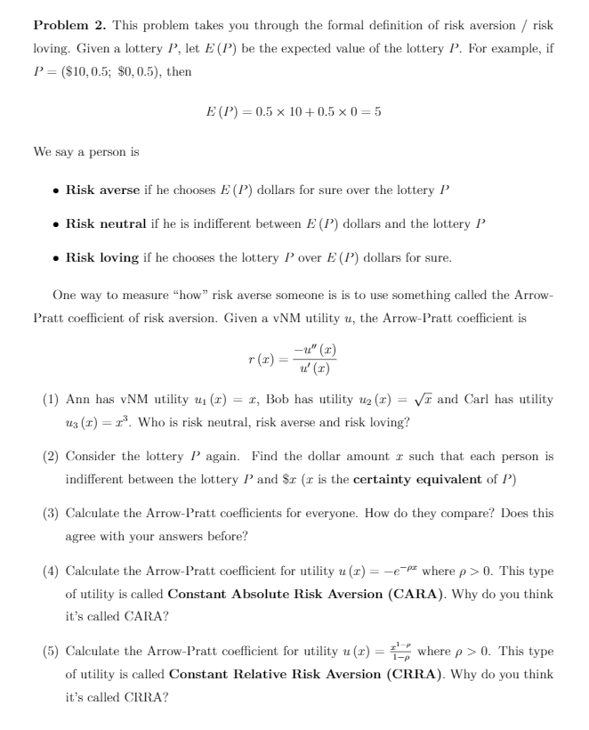 Solved Problem 2 This Problem Takes You Through The Formal 9867