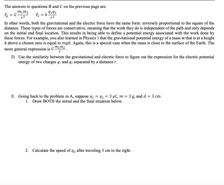 Solved: Name Section College Physics II - Recitation Week ... | Chegg.com