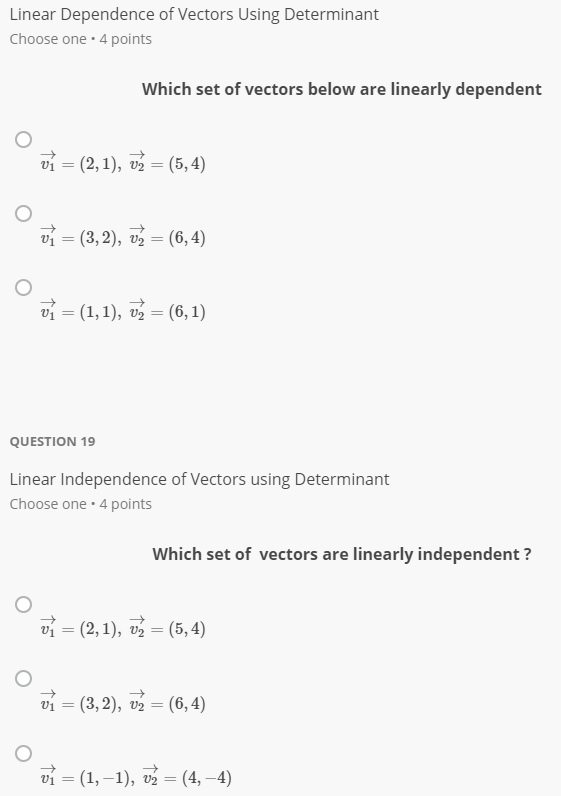 Solved Scaling Matrix Choose one. 4 points Write the scaling | Chegg.com
