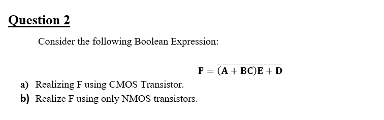 Solved Consider the following Boolean Expression: | Chegg.com