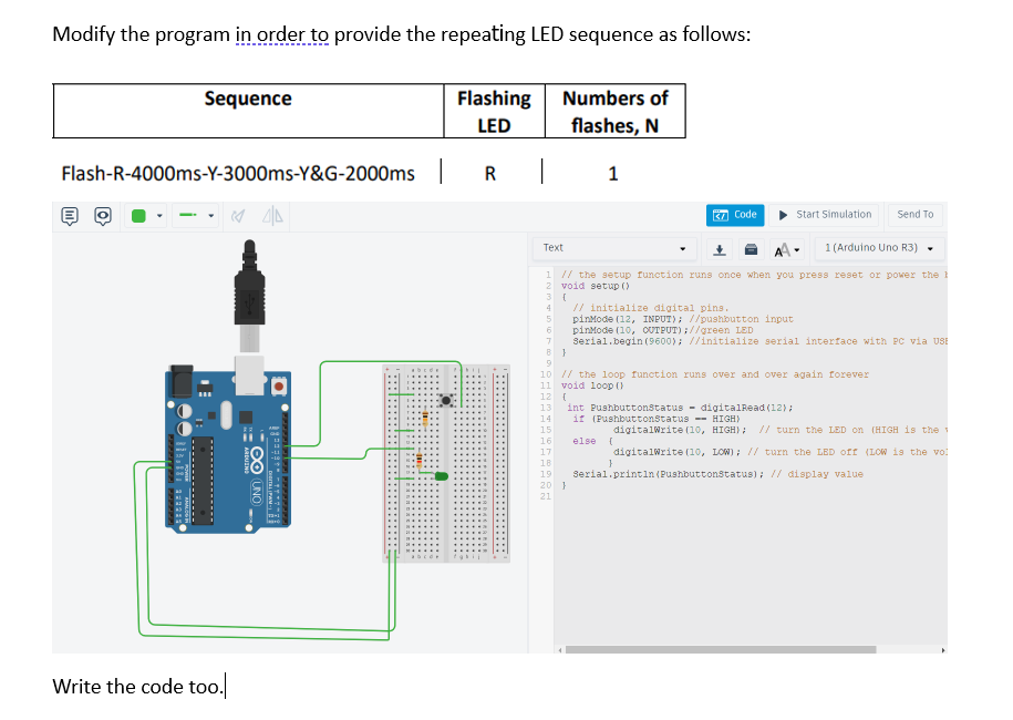 Solved Modify The Program In Order To Provide The Repeating