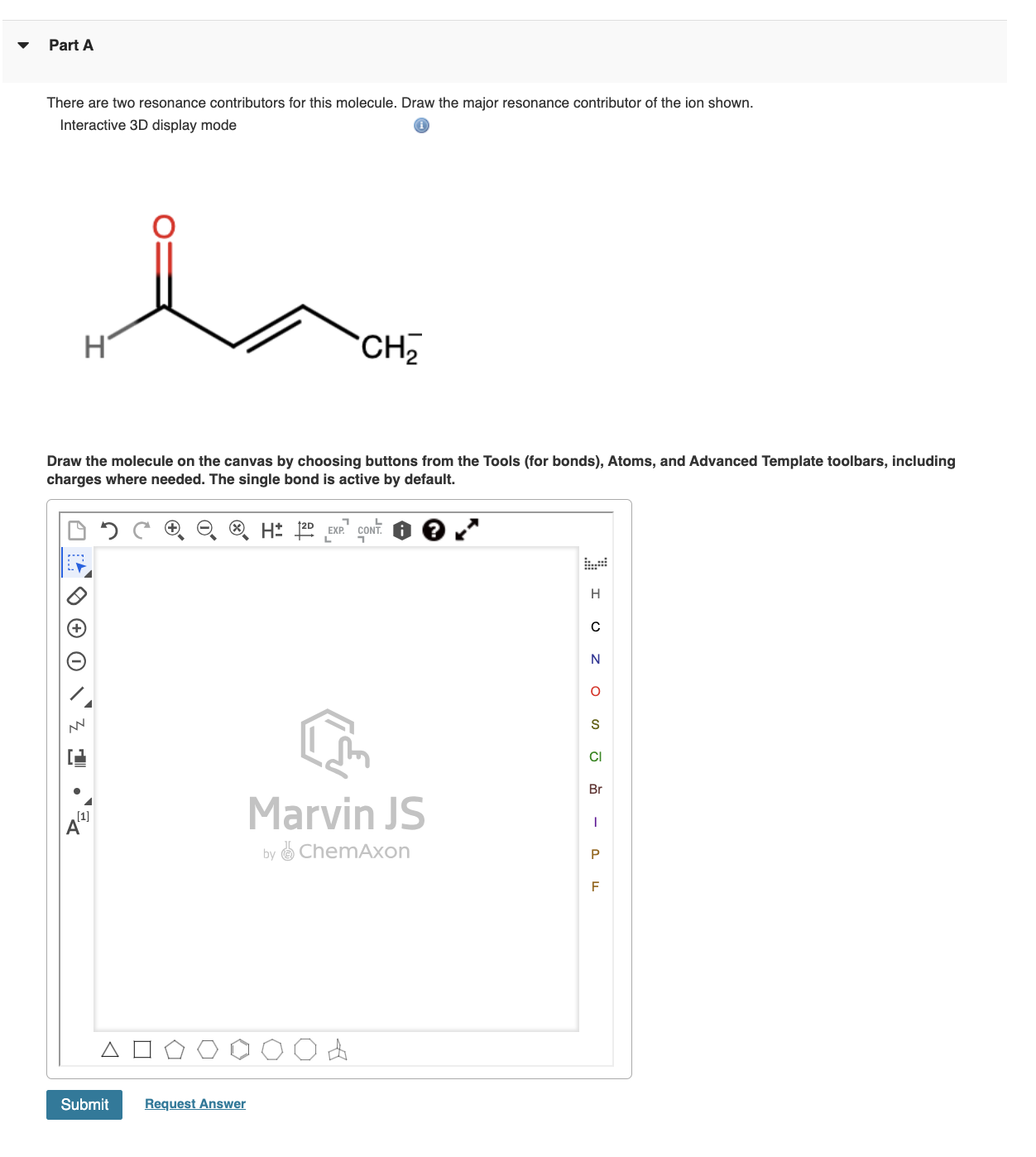 Solved There are two resonance contributors for this | Chegg.com