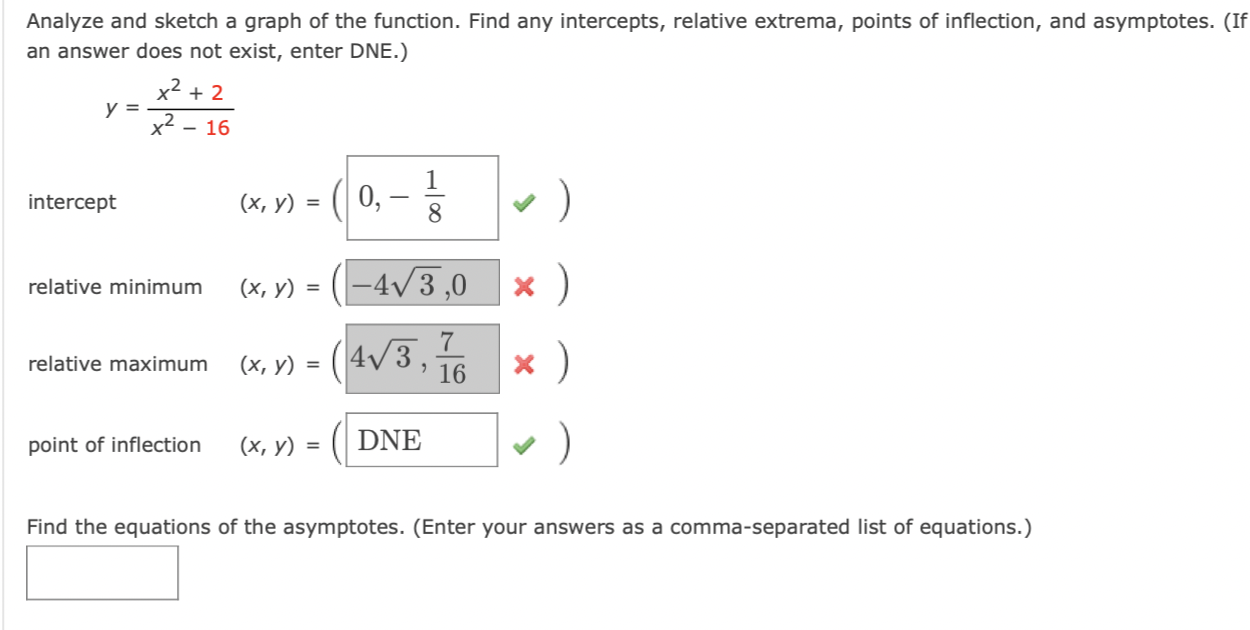Solved Analyze and sketch a graph of the function. Find any | Chegg.com