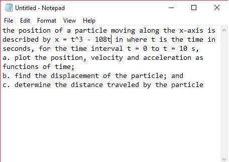 Solved Untitled - Notepad File Edit Format View Help the | Chegg.com