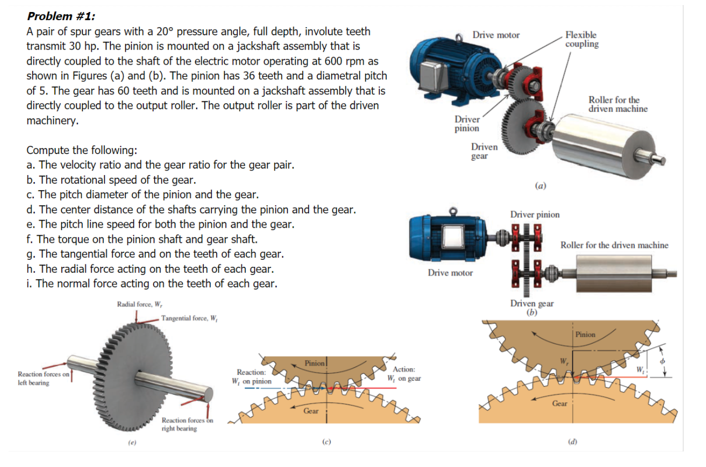 Solved Drive motor Flexible coupling Problem #1: A pair of | Chegg.com