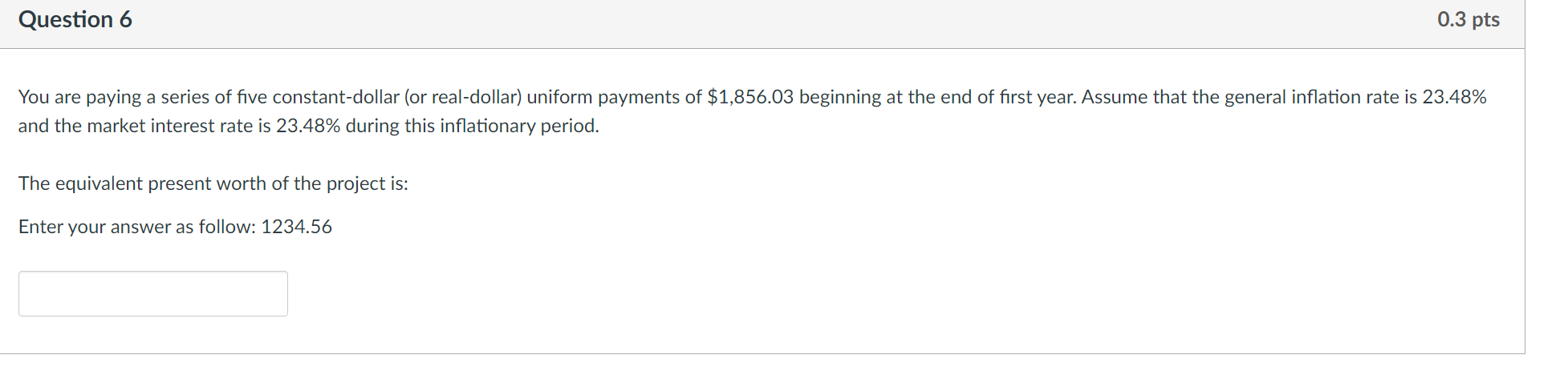Solved You are paying a series of five constant-dollar (or | Chegg.com