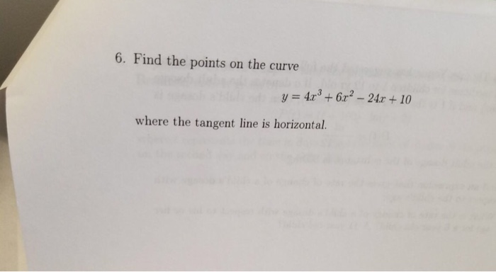 Solved Find the points on the curve y = 4x^3 + 6x^2 - 24x + | Chegg.com