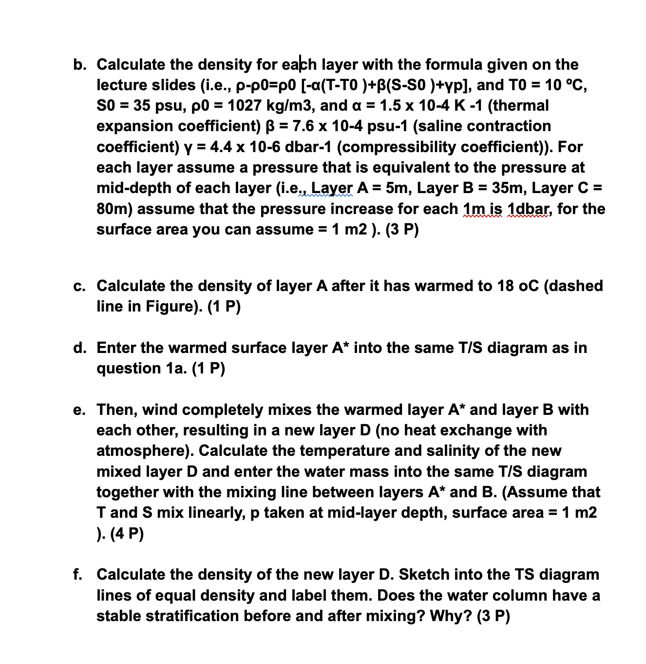 Solved 2. In the figure below, salinity and temperature | Chegg.com