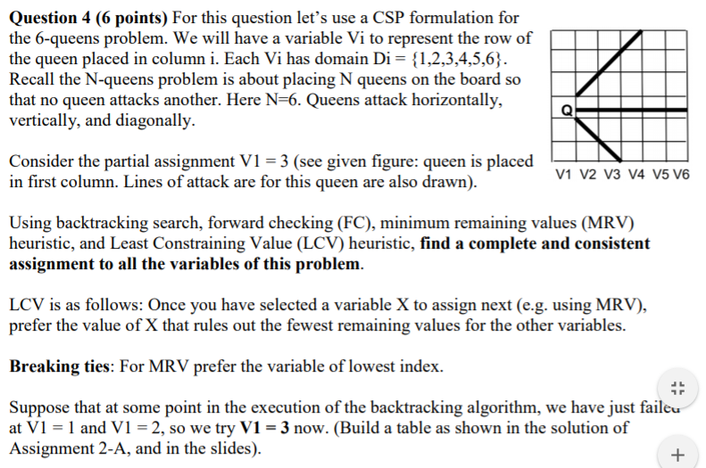 Question 4 (6 points) For this question let's use a | Chegg.com