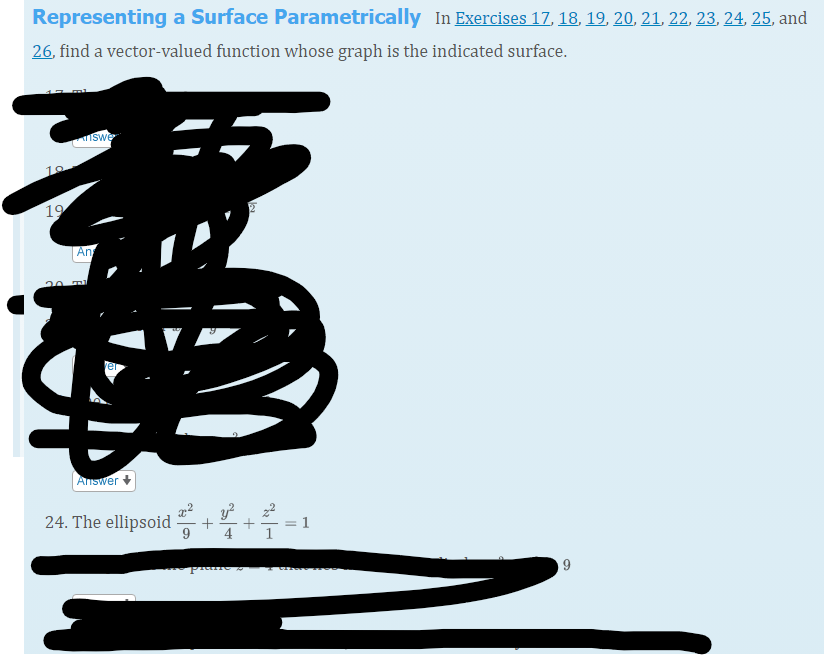 Solved Representing A Surface Parametrically In Exercises 0684