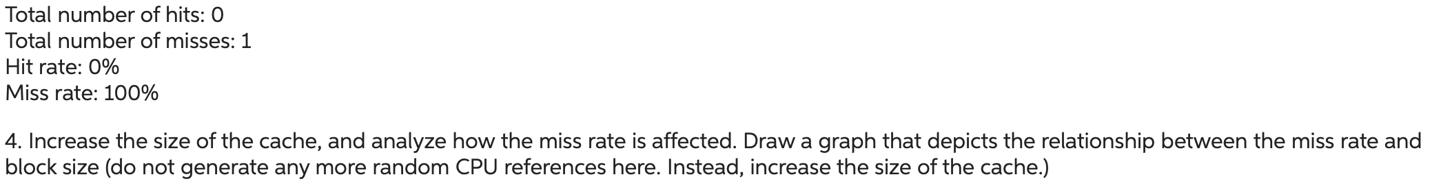 Solved A C program to simulate how a 4-block direct-mapped | Chegg.com