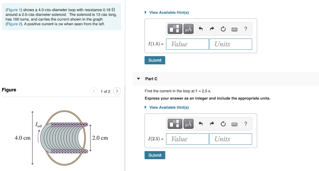 Solved Part A (Figure 1) shows a 4.0-cm-diameter loop with | Chegg.com