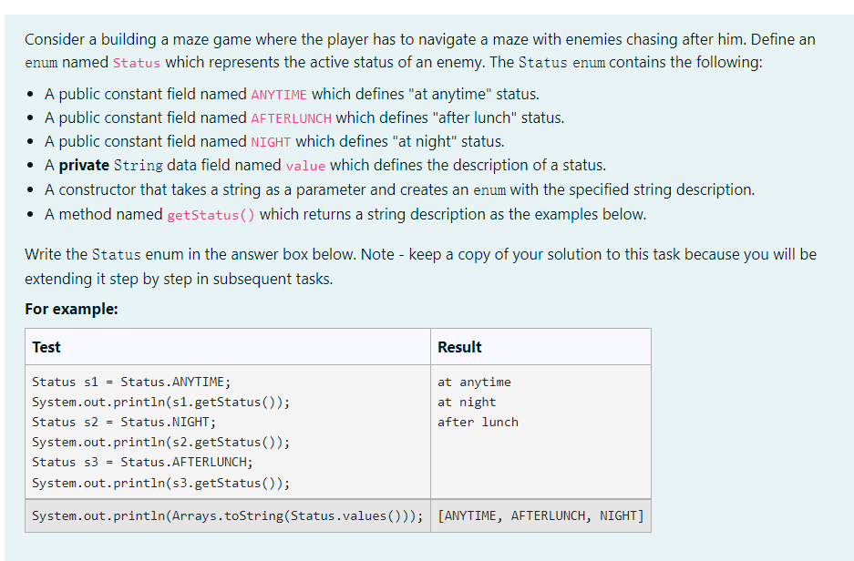 Solved Consider a building a maze game where the player has | Chegg.com