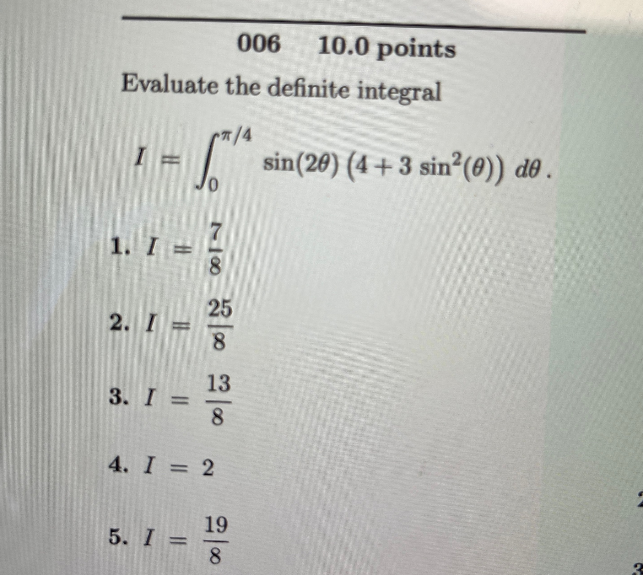 Solved I need help solving this integral please. I am | Chegg.com