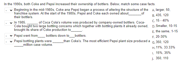 Solved In the 1990 s, both Coke and Pepsi increased their | Chegg.com