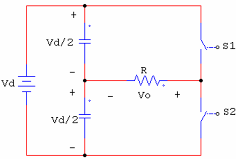 Solved A single-phase inverter made with a square-wave | Chegg.com