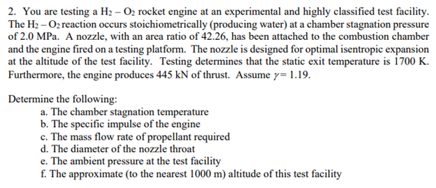 Solved Mach number should be able to be found from the area | Chegg.com