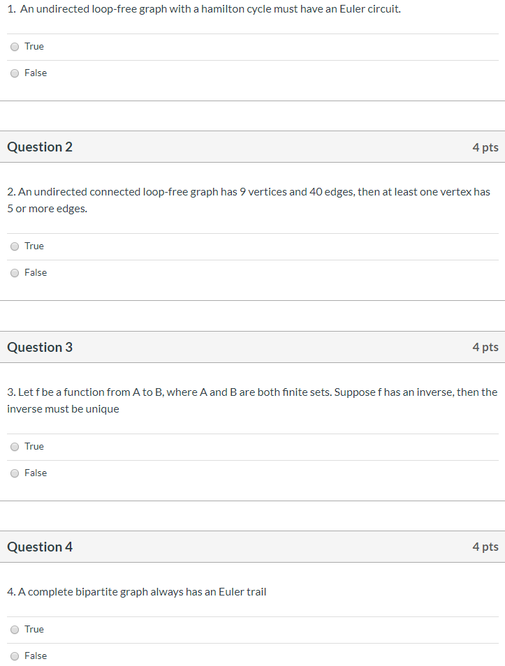 Solved 1. An undirected loop-free graph with a hamilton | Chegg.com