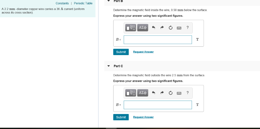Solved Part B Constants | Periodic Table A 2.2 mm-diameter | Chegg.com