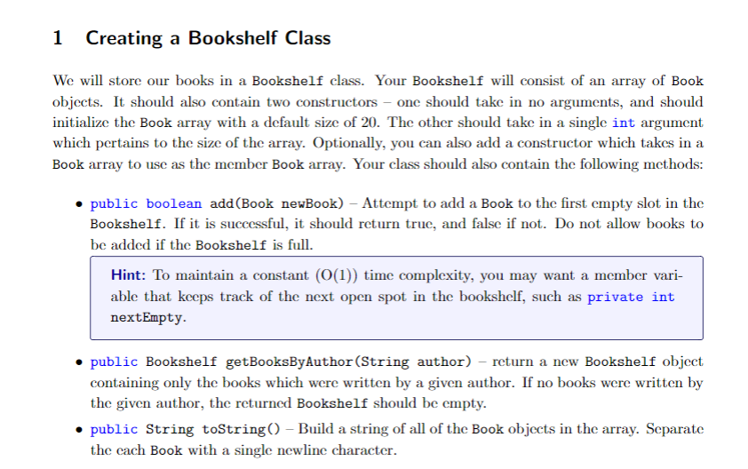 Solved JAVA public class Book implements Comparable { | Chegg.com