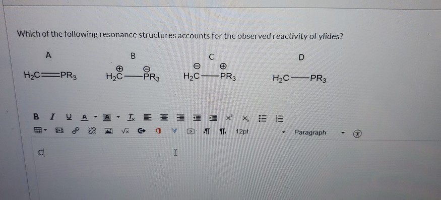 Solved Which of the following resonance structures accounts | Chegg.com