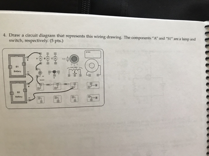 Solved Draw a circuit diagram that represents this wiring | Chegg.com