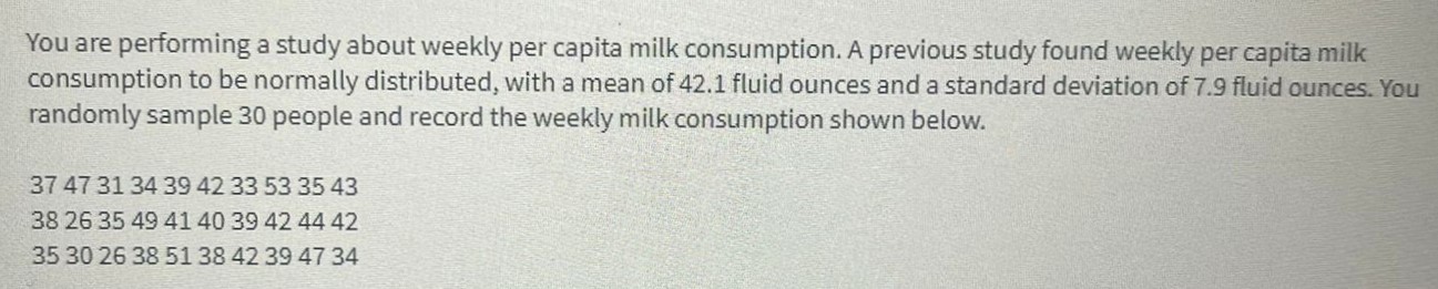 Solved Calculate z score of n = 30, mu = 39, std dev = 6.63. | Chegg.com