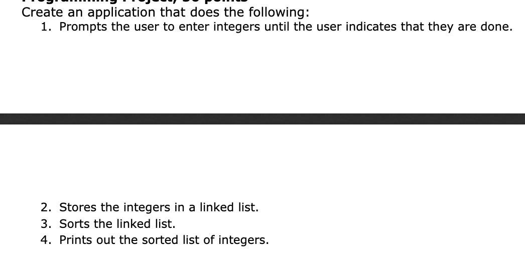 Solved Create An Application That Does The Following 1 Chegg