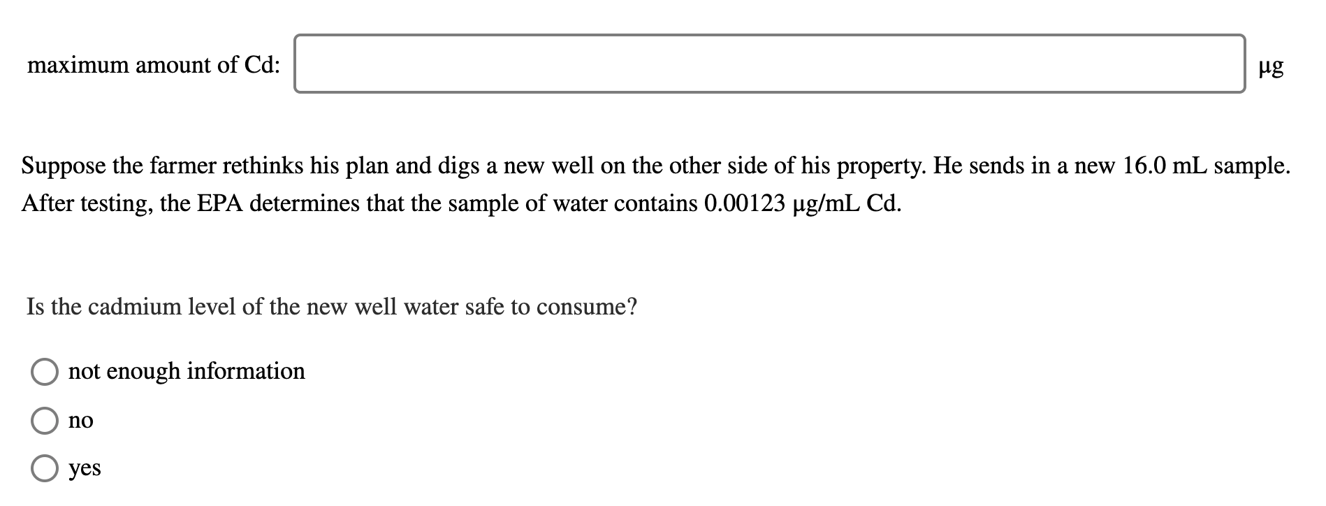 Solved The maximum contaminant level (MCL) set by the EPA of | Chegg.com