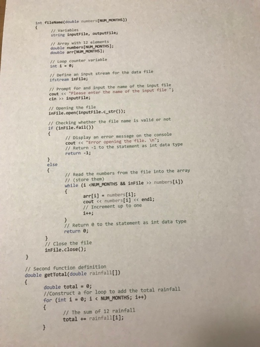 Solved Sprin 9 2017 CMSC 140 Programming Project 6: Rainfall | Chegg.com