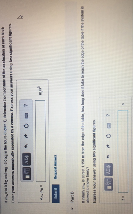 Solved Constants I Periodic Table Mass mA rests on a smooth | Chegg.com