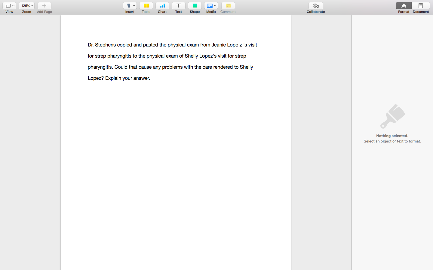 Solved 1 125% Zoom + Add Page Tv Insert + Collaborate View | Chegg.com